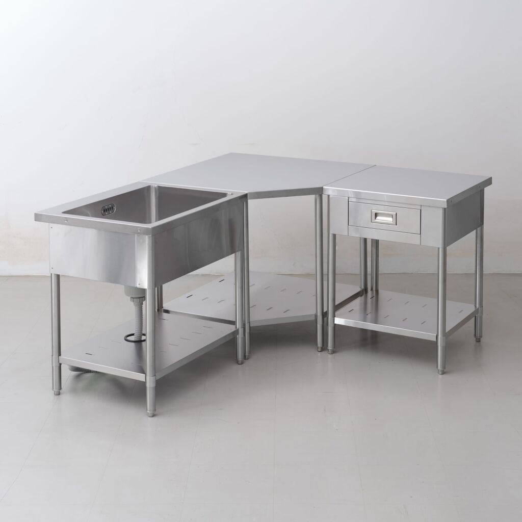 Stainless-Steel Compact Kitchen Components from Toolbox in Tokyo