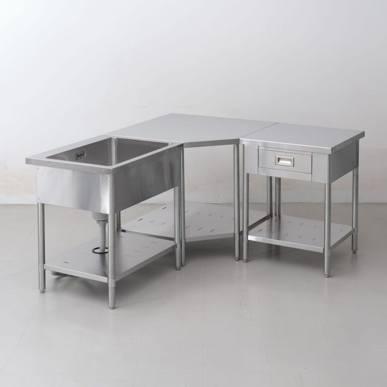 Stainless-Steel Compact Kitchen Components from Toolbox in Tokyo