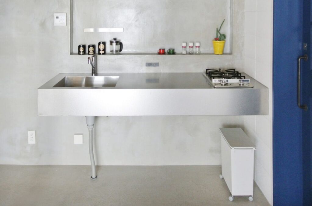 Stainless-Steel Compact Kitchen Components from Toolbox in Tokyo