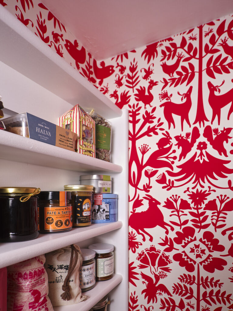 Riotous Wallpaper in Closets, Cupboards, and Drawers: Remodeling 101 ...
