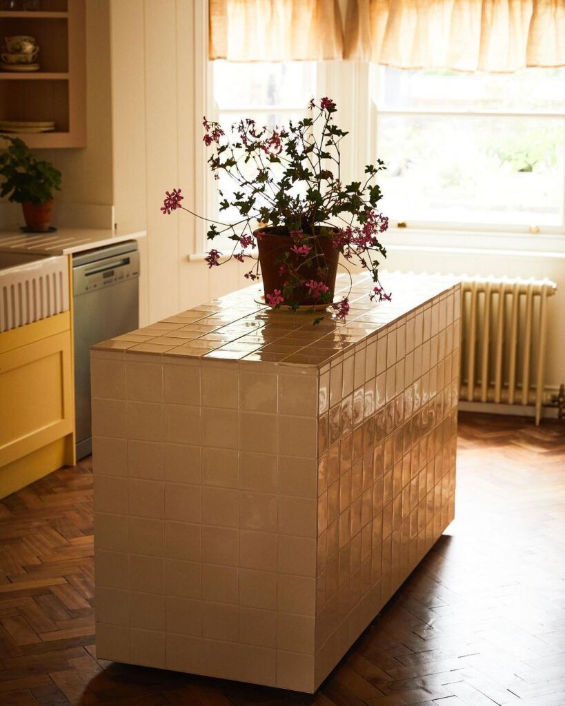 Trend Alert: Tiled Kitchen Islands - Remodelista