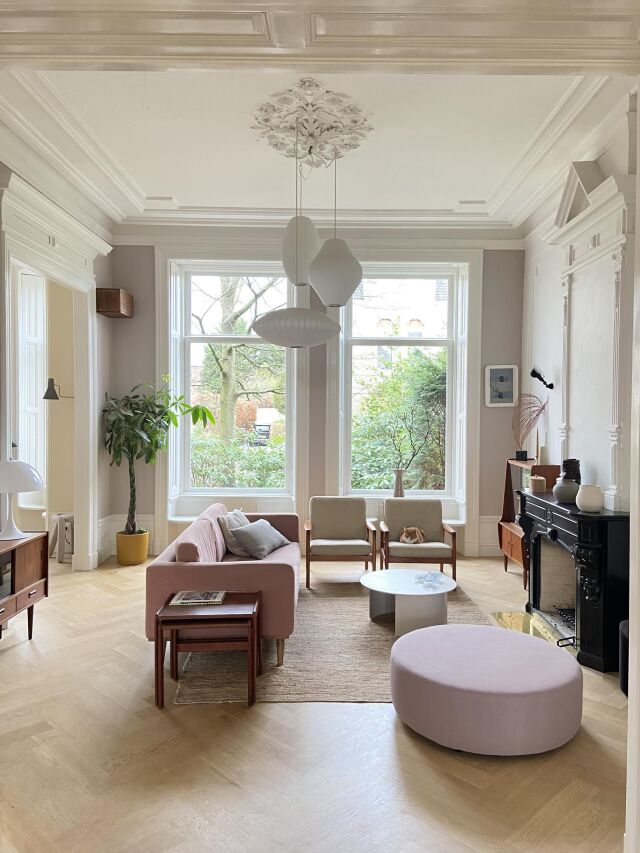 A Historic House in Haarlem Revived with Bright, Spring-Like Rooms
