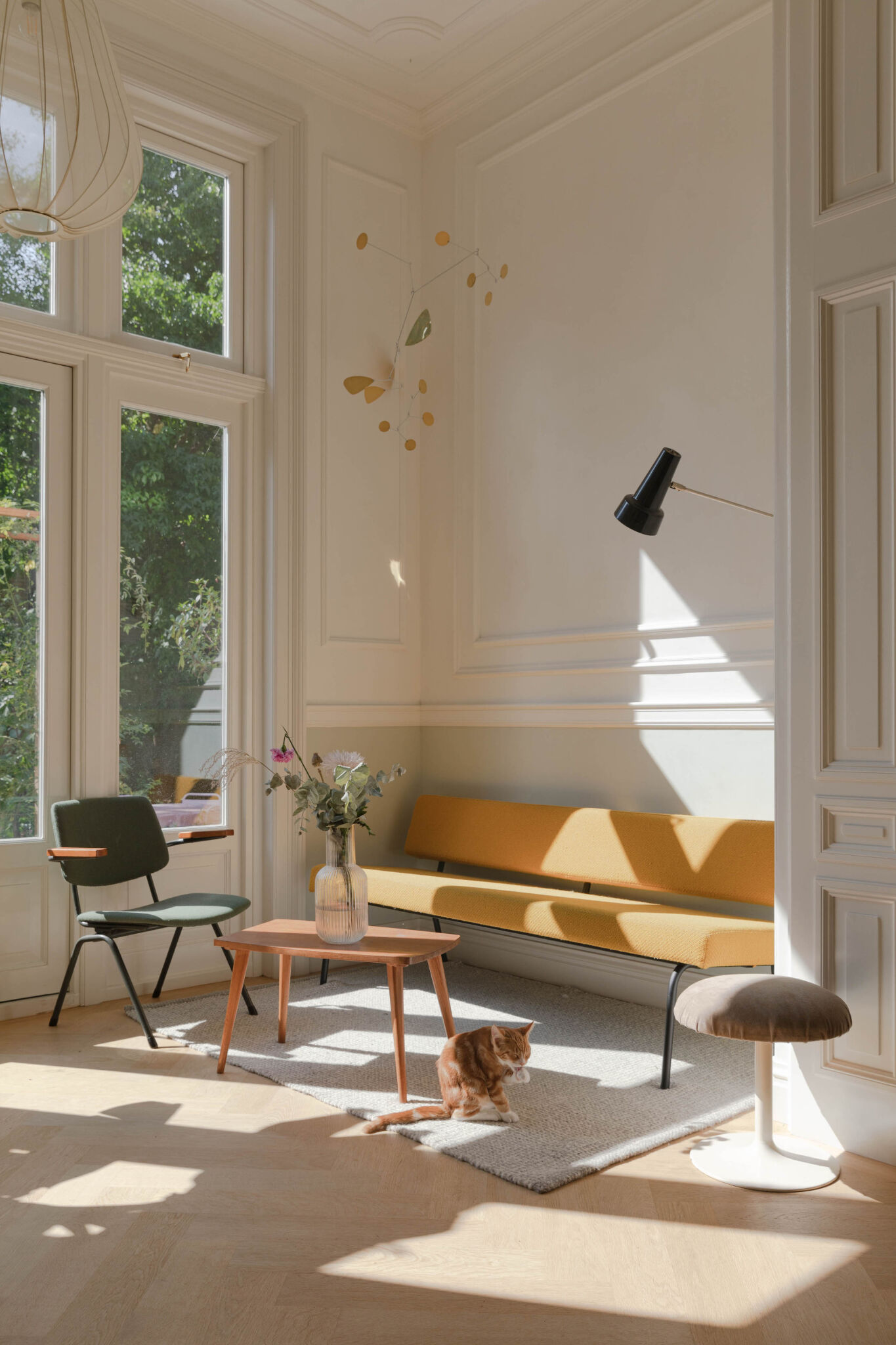 A Historic House in Haarlem Revived with Bright, Spring-Like Rooms