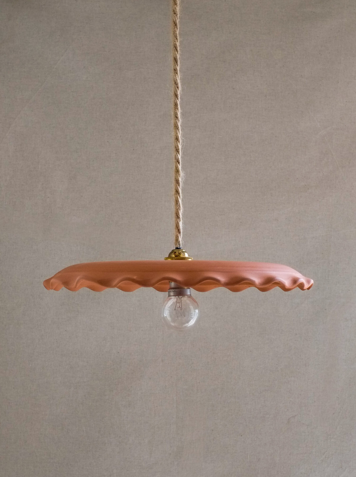 Granny Chic Frilly Glass Pendant Lights, New and Vintage