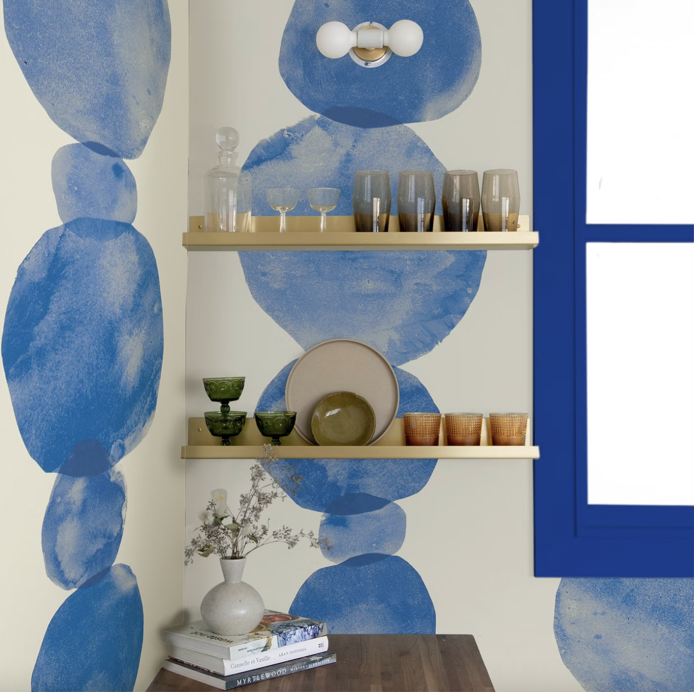 Summer Backdrop: Wall Coverings from Hand-Painted (and -Drawn and ...