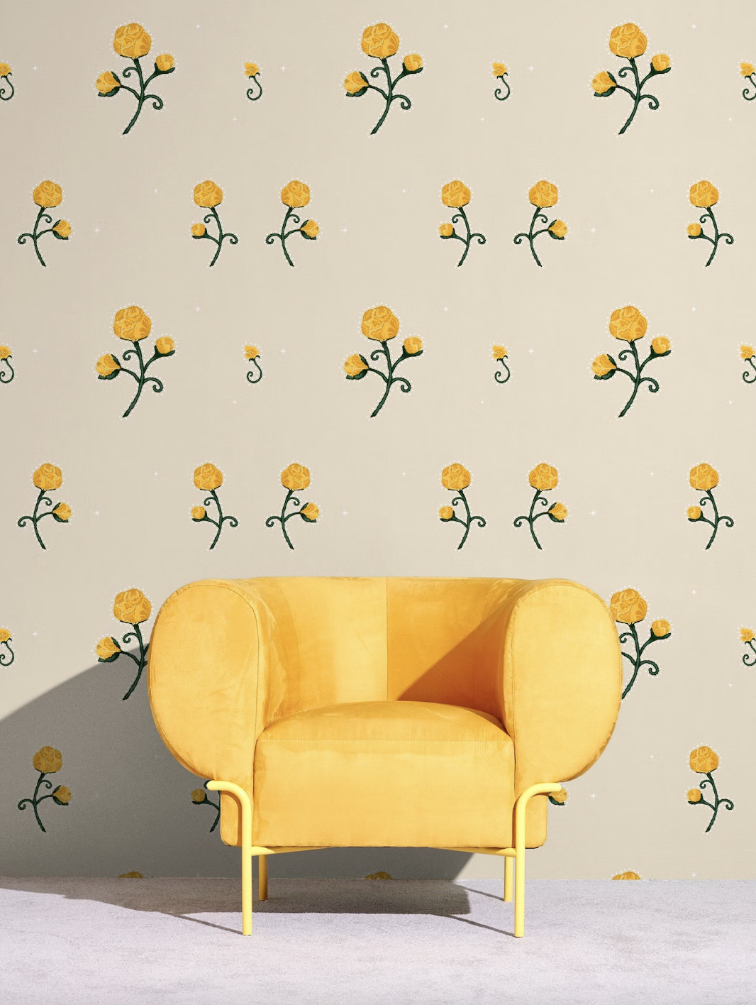 Summer Backdrop: Wall Coverings from Hand-Painted (and -Drawn and ...