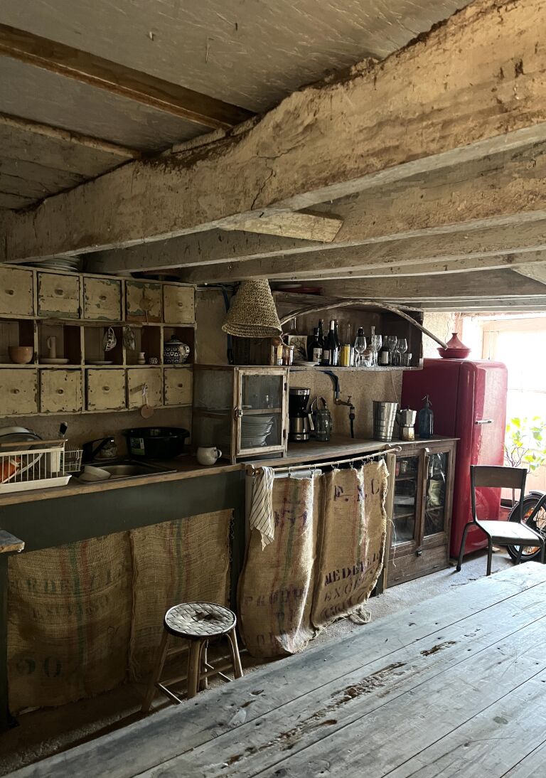 Artist Heather Chontos's Stone Barn Studio in the Southwest of France