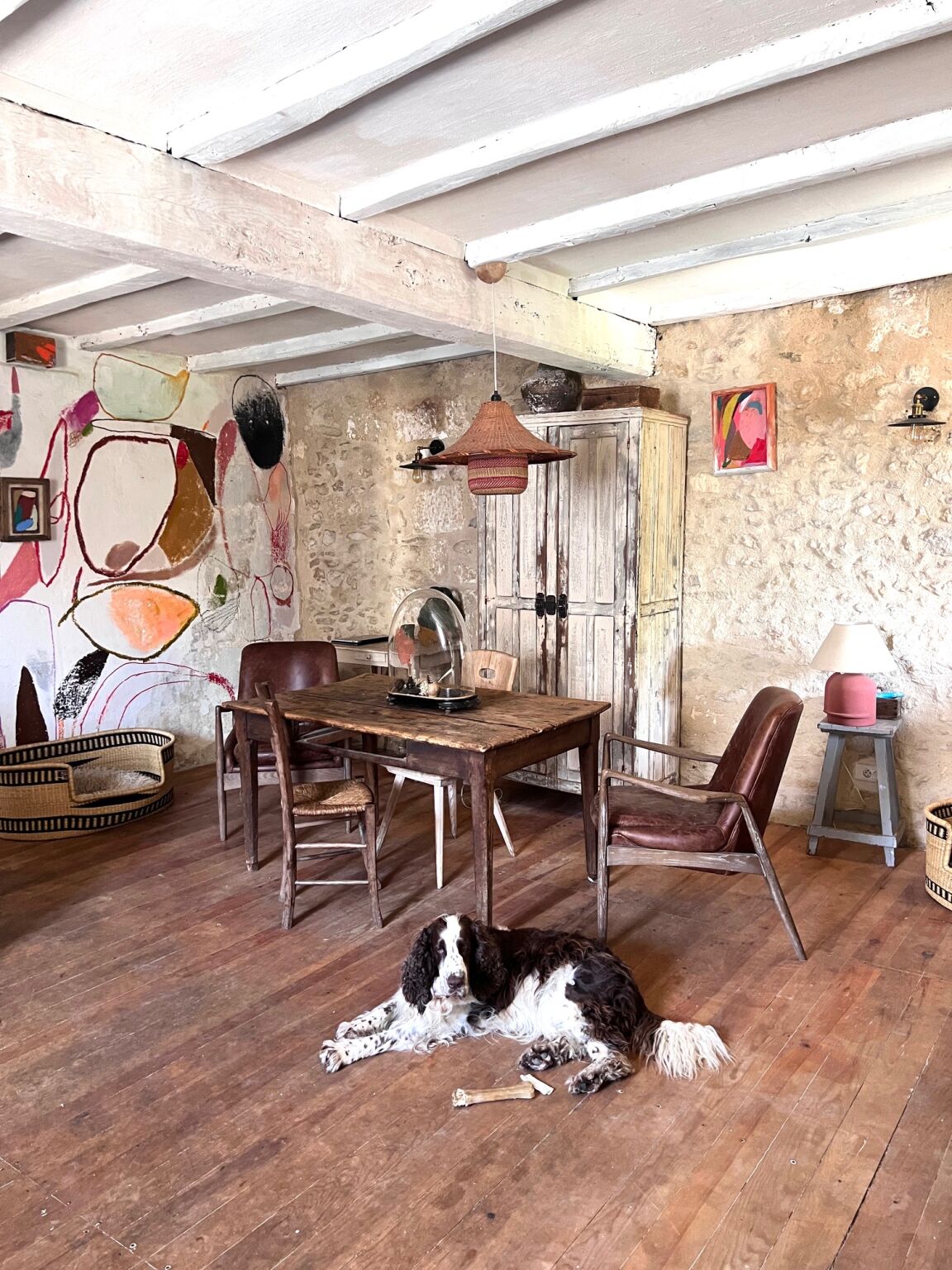 Artist Heather Chontos's 18th-Century French Stone Farmhouse Is Her Canvas