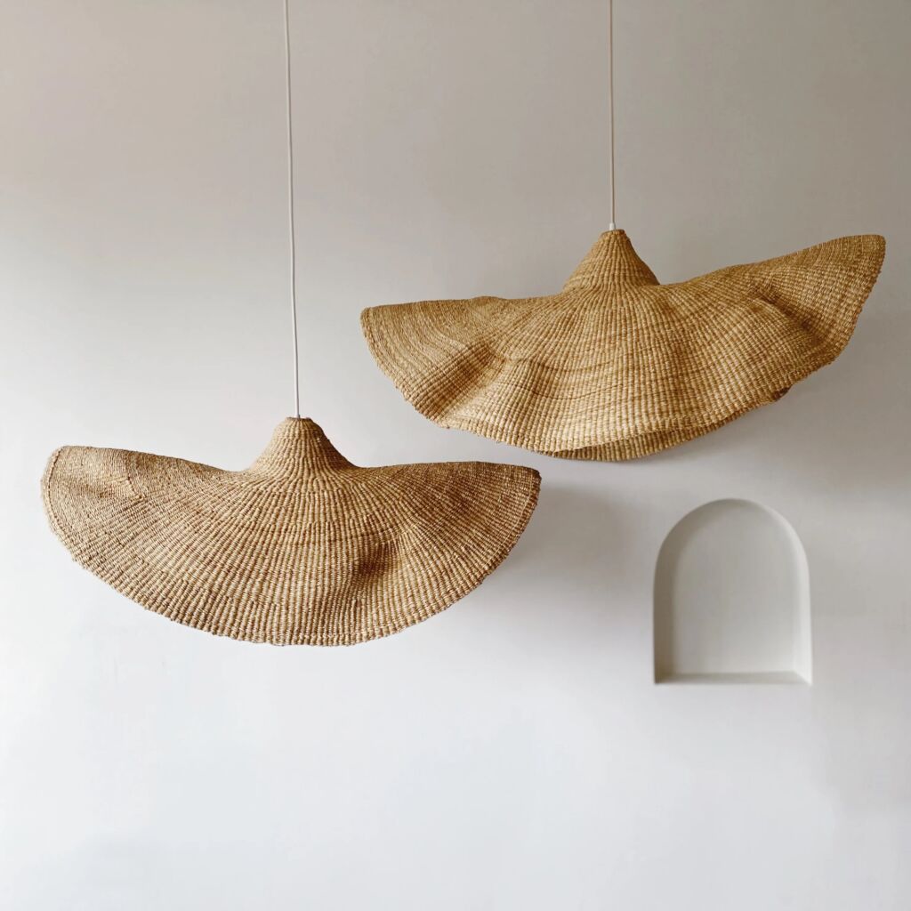 Trend Alert: 8 Wavy Wicker Hanging Lights