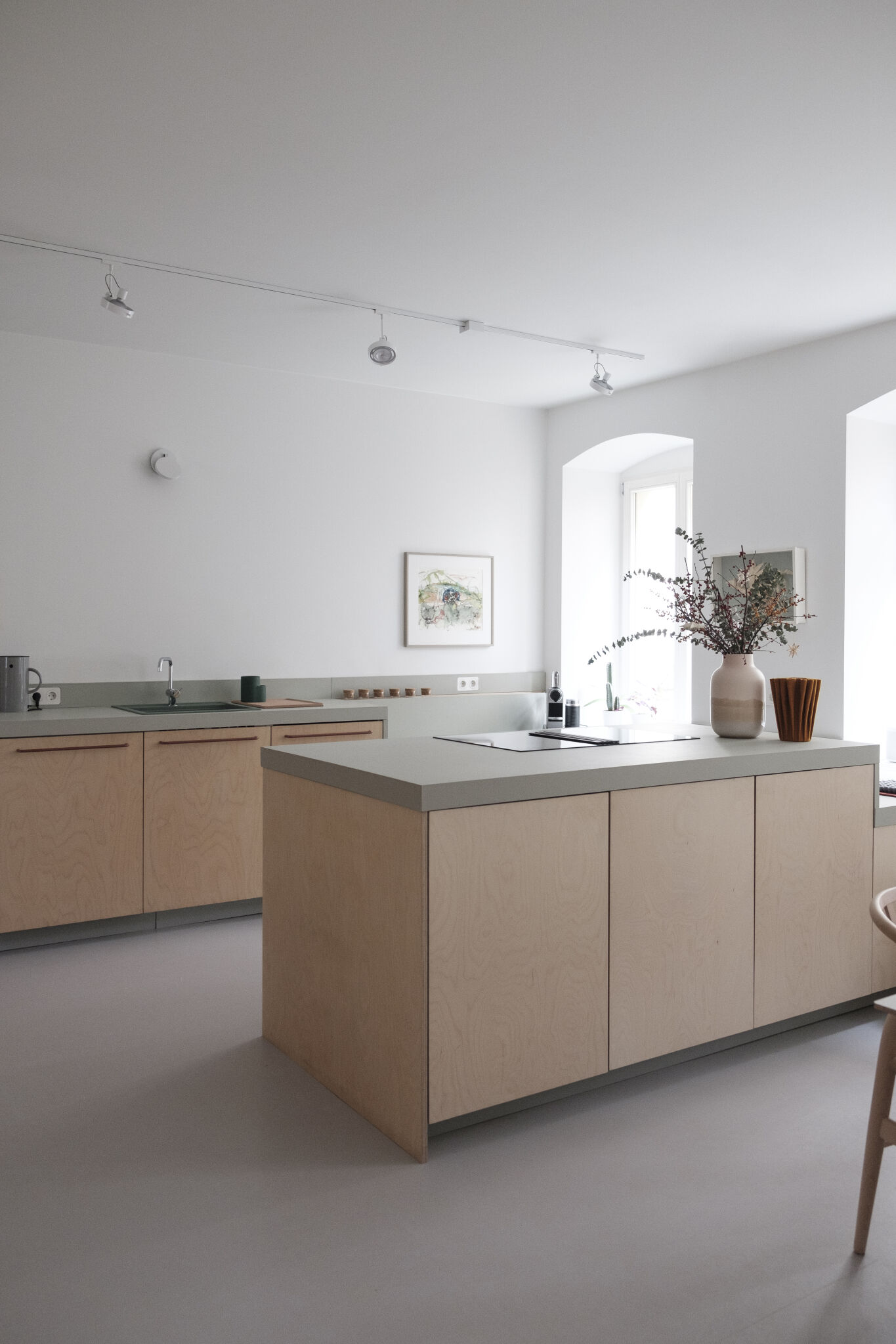 A Bright Berlin Kitchen with a Subdued Palette by Studio Oink: Kitchen ...
