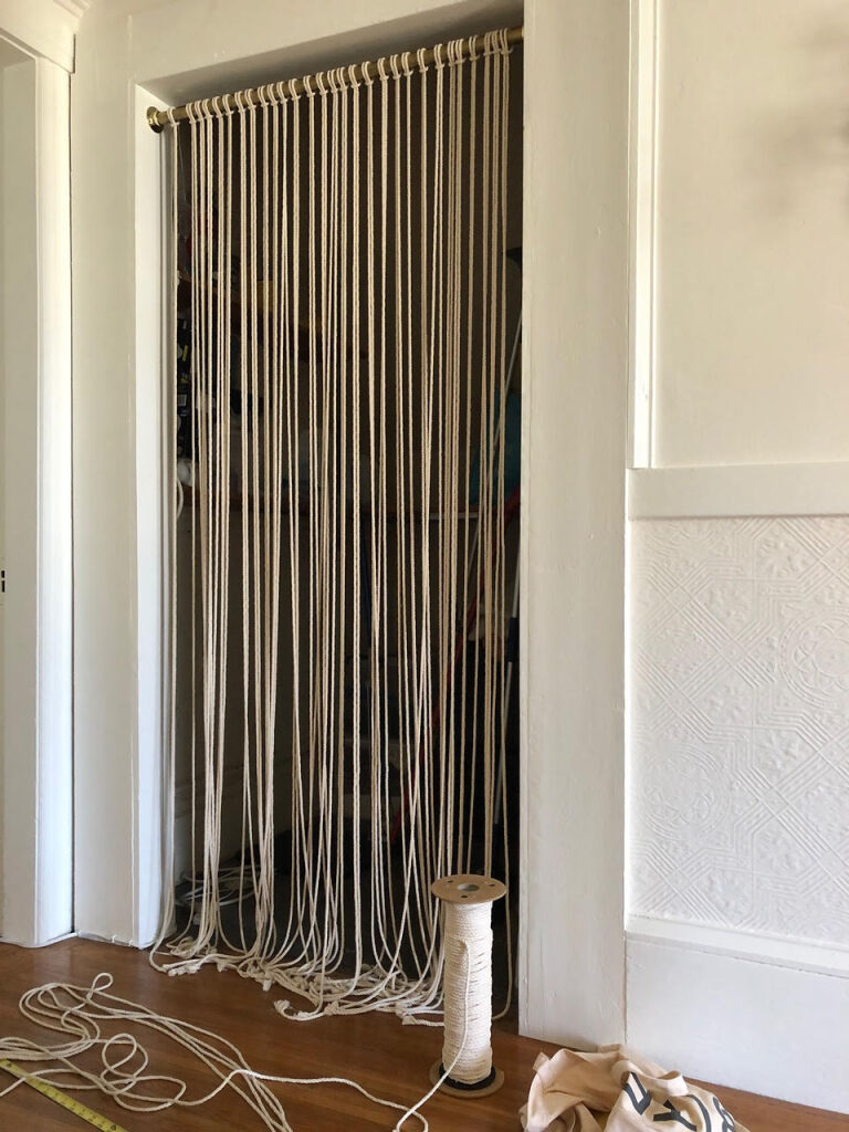 DIY Macrame Beaded Curtain by Erica Tanov