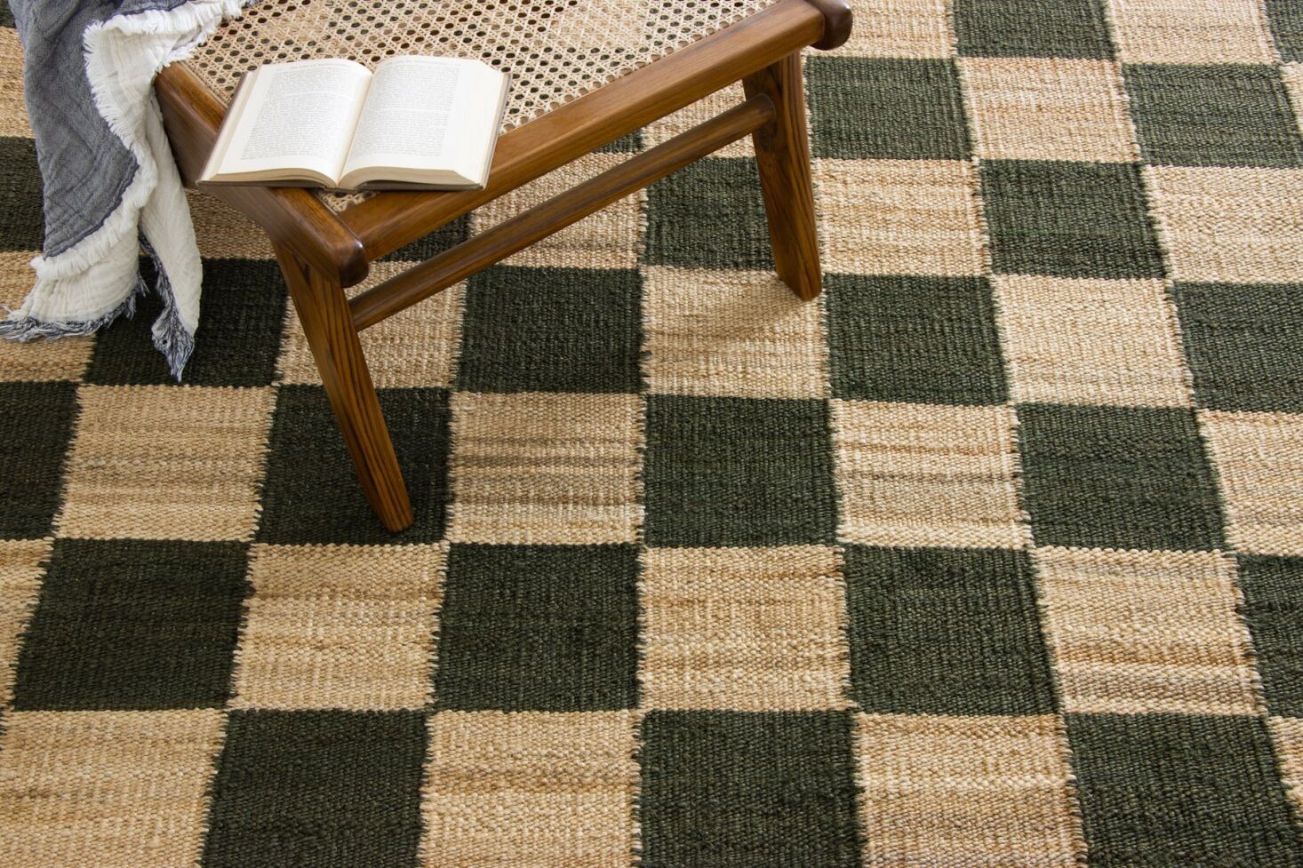 Checkerboard rugs towels and cushions: a Remodelista Trend Alert
