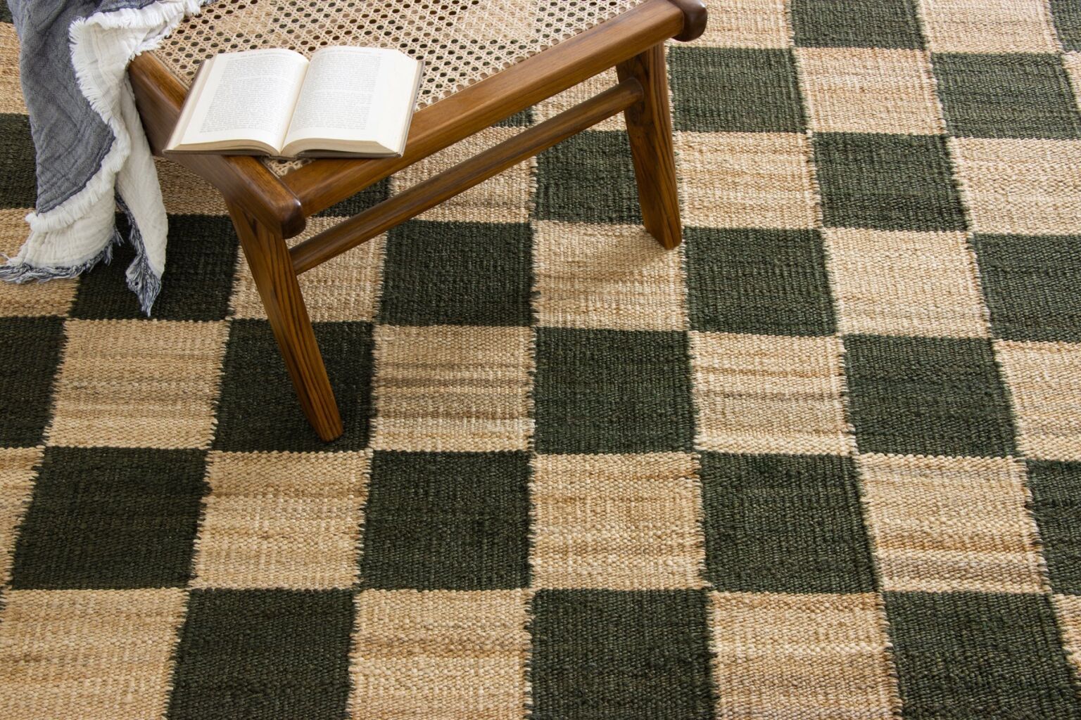 Checkerboard rugs towels and cushions: a Remodelista Trend Alert
