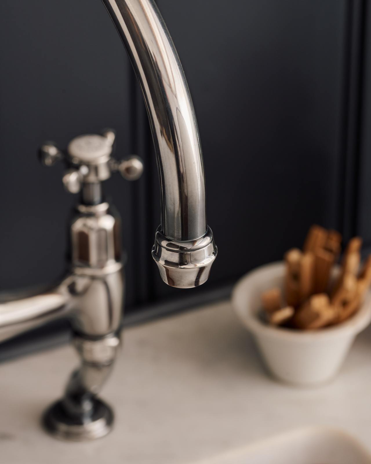 Object of Desire: Devol's Glamorous Silver-Plated Kitchen Faucet - Remodelista