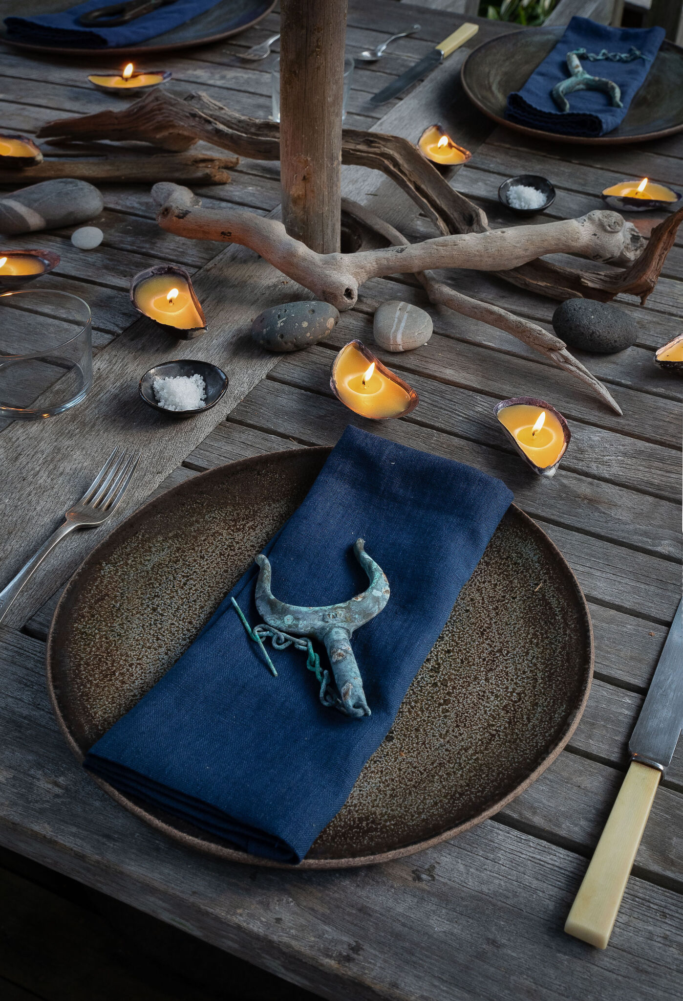 DIY: Mussell Shell Votives for Dark Autumn Nights - Remodelista