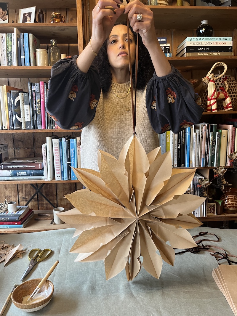 DIY: Simple and Sustainable Paper Bag Stars - Remodelista
