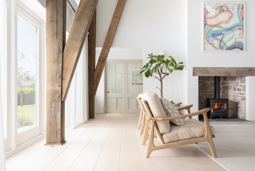 Modern Barn in Cornwall: An Oak-Framed Family Home Built Using Local ...