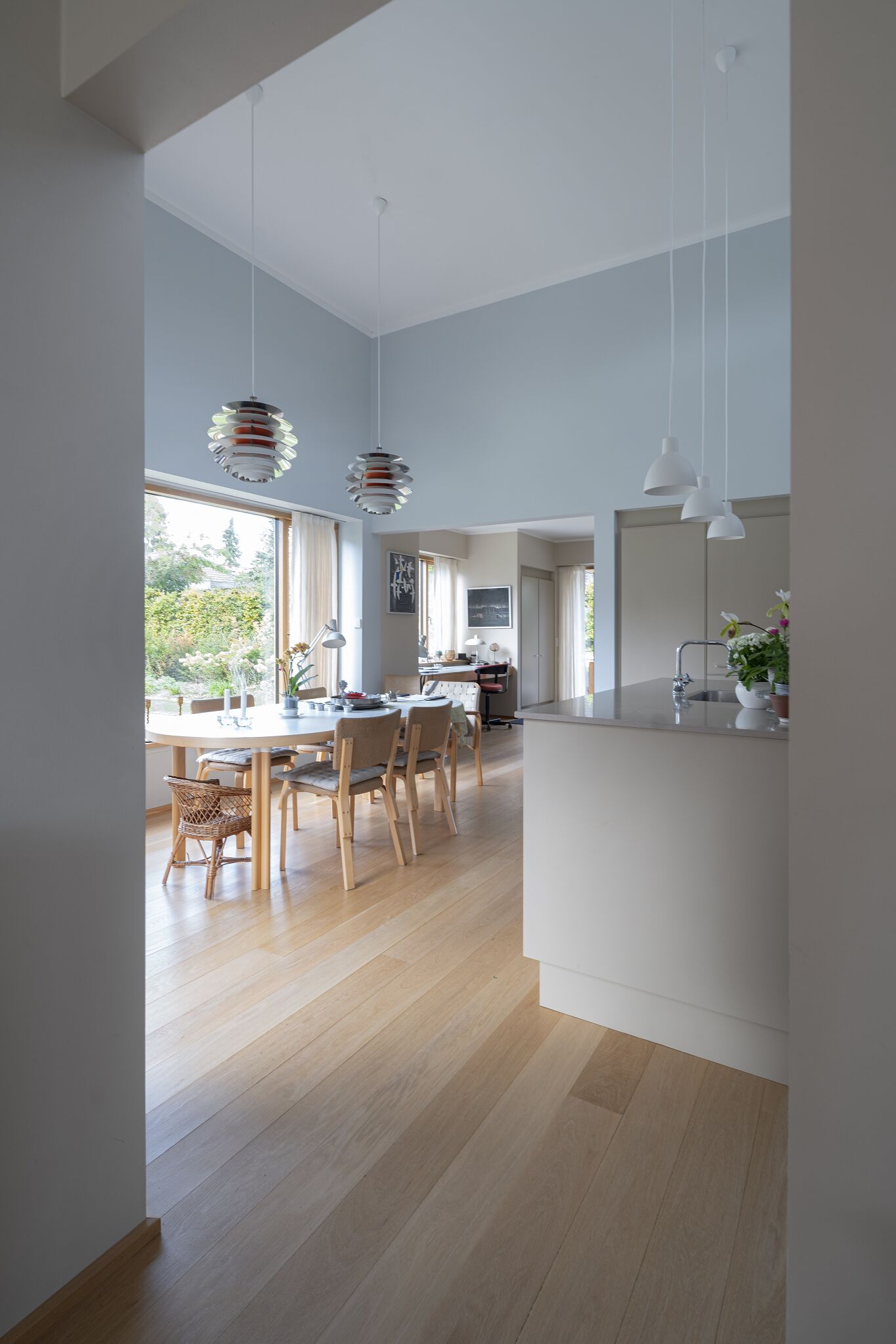 Calm and Colorful Open Kitchen in Denmark for an 80-Year-Old Design ...