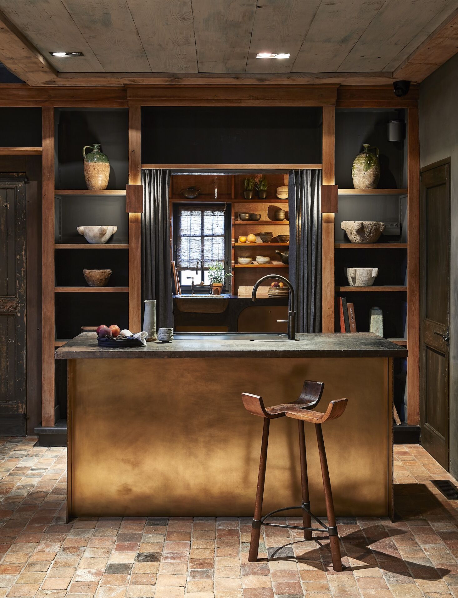 Glam Work Kitchen, Belgian Style by Joris Van Apers