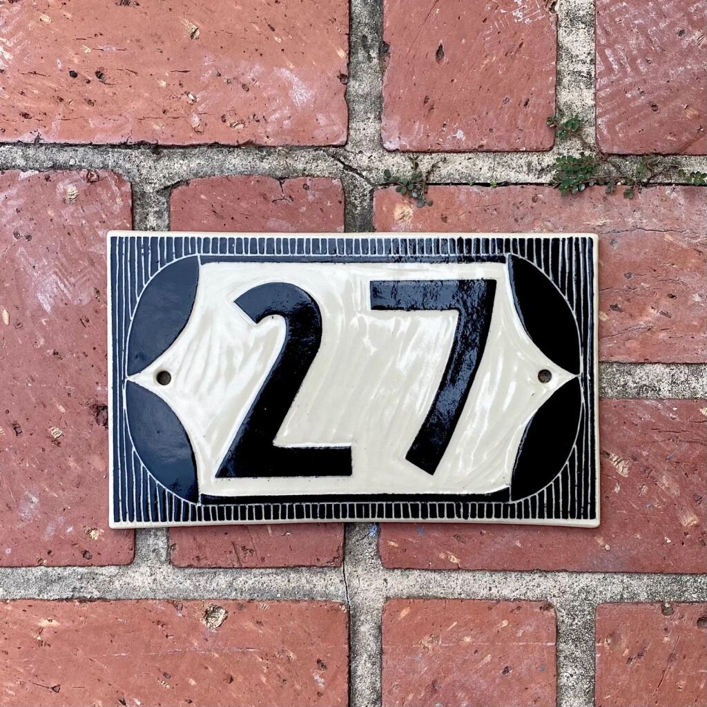The Brass Tacks: Handmade Sfgraffito House Numbers from Etsy - Remodelista