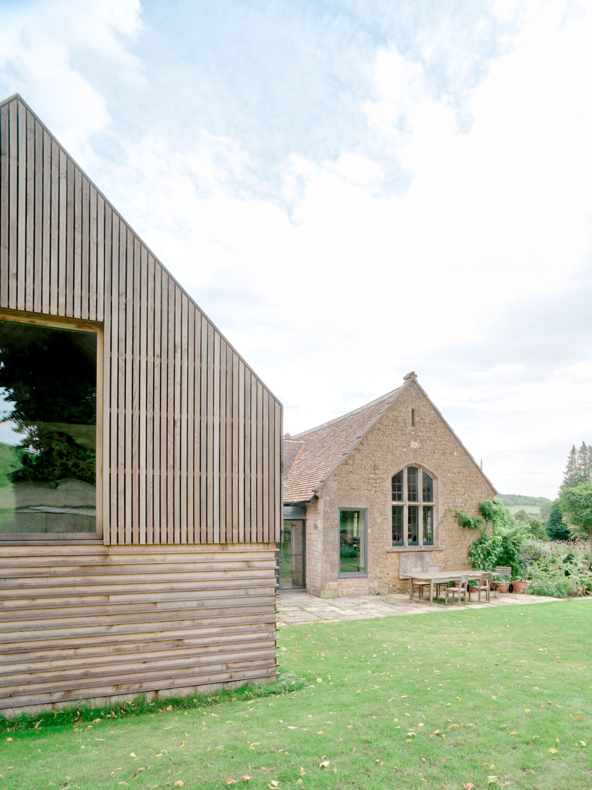 An Old English Schoolhouse Gets a Modern Addition