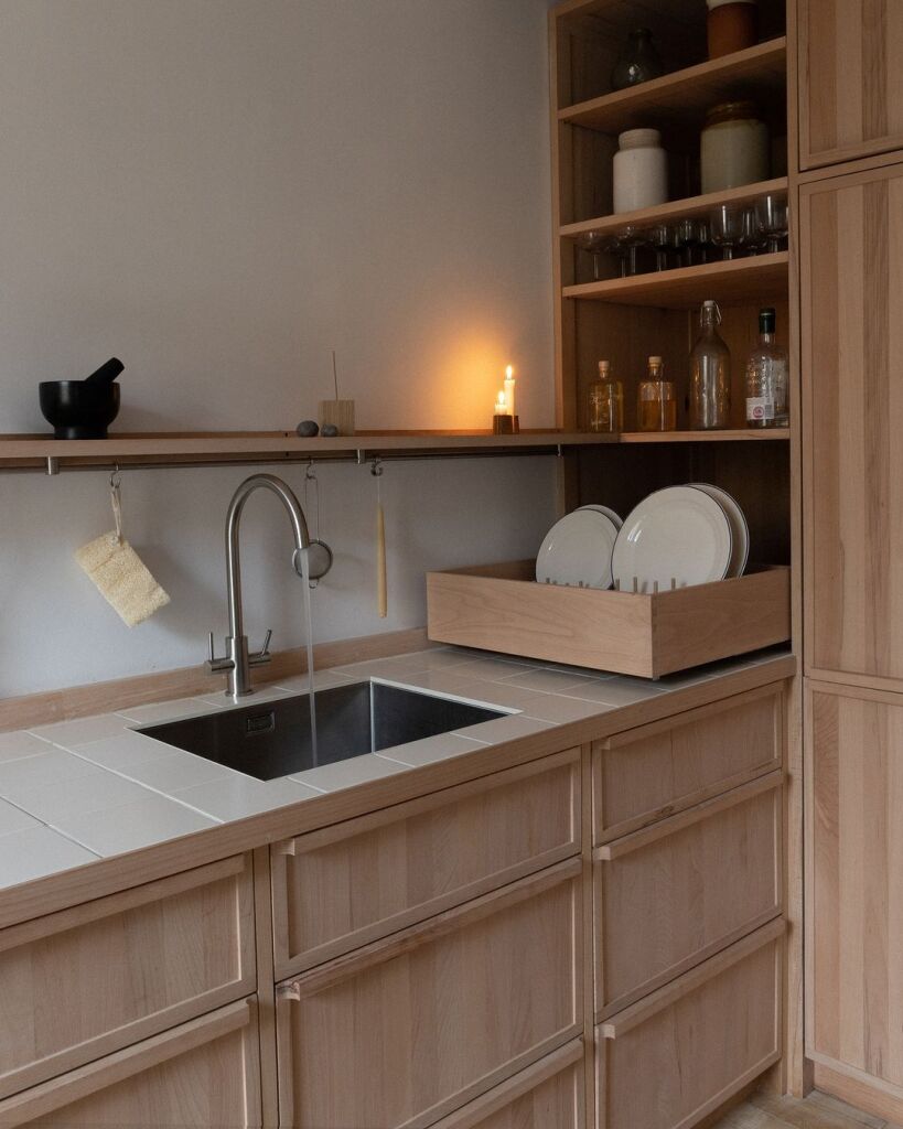 A Small Kitchen in London by Fell Featuring Sold Wood Cabinets and ...