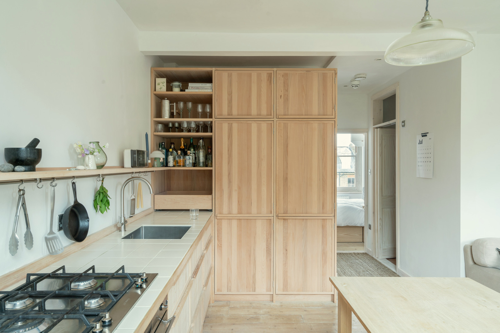 A Small Kitchen in London by Fell Featuring Sold Wood Cabinets and ...