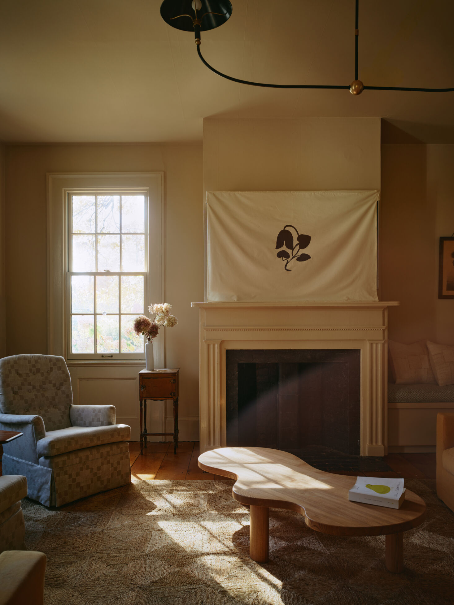 Design Detail: A Poetic "Shroud" to Hide the TV - Remodelista