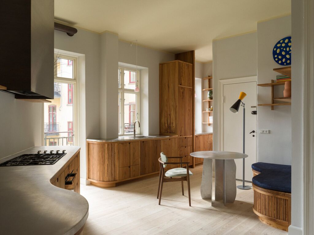 Organic Kitchen Design in Copenhagen by Lundgaard & Tranberg Architects